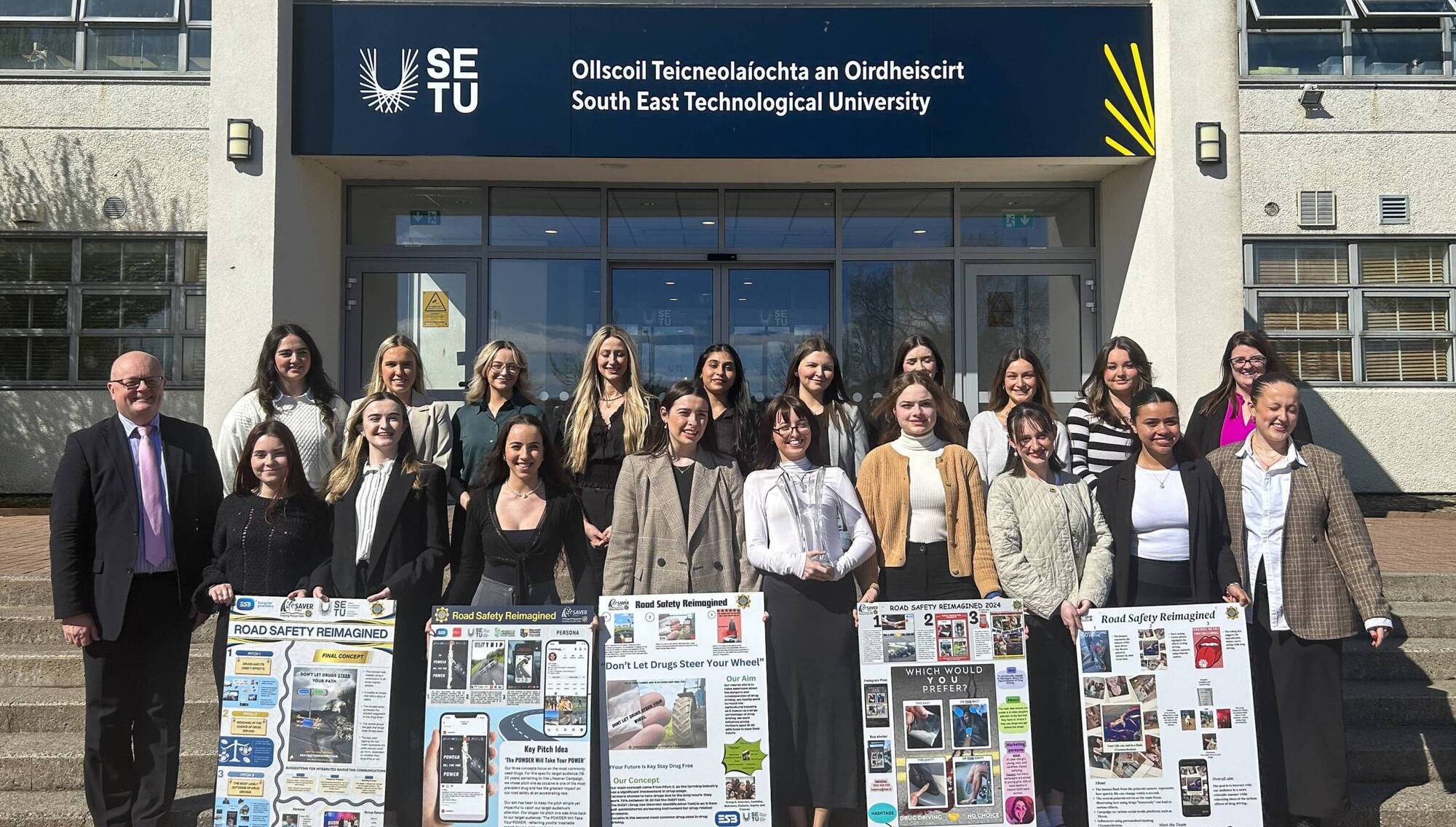 SETU students proudly rise to road safety challenge - News - Waterford ...