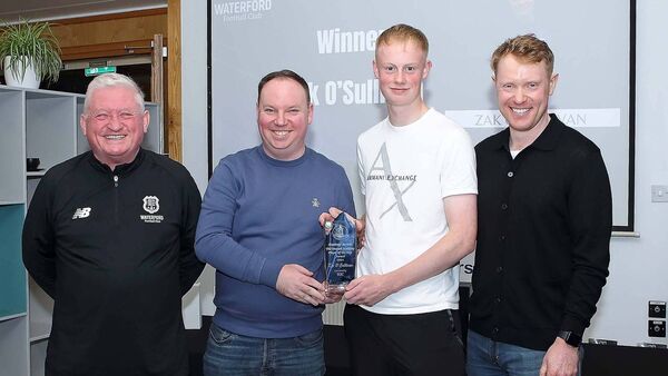 Blues Supporters Club Waterford FC Academy Awards for 2024 season ...