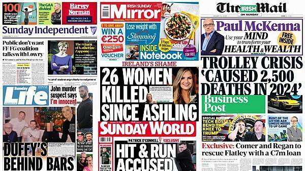 What the papers say: Sunday's front pages - Homepage - Waterford News ...