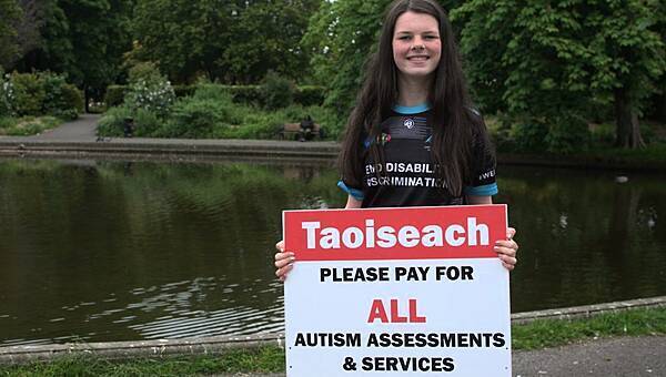 Teenager to stage protest as needs-assessment waiting lists projected ...