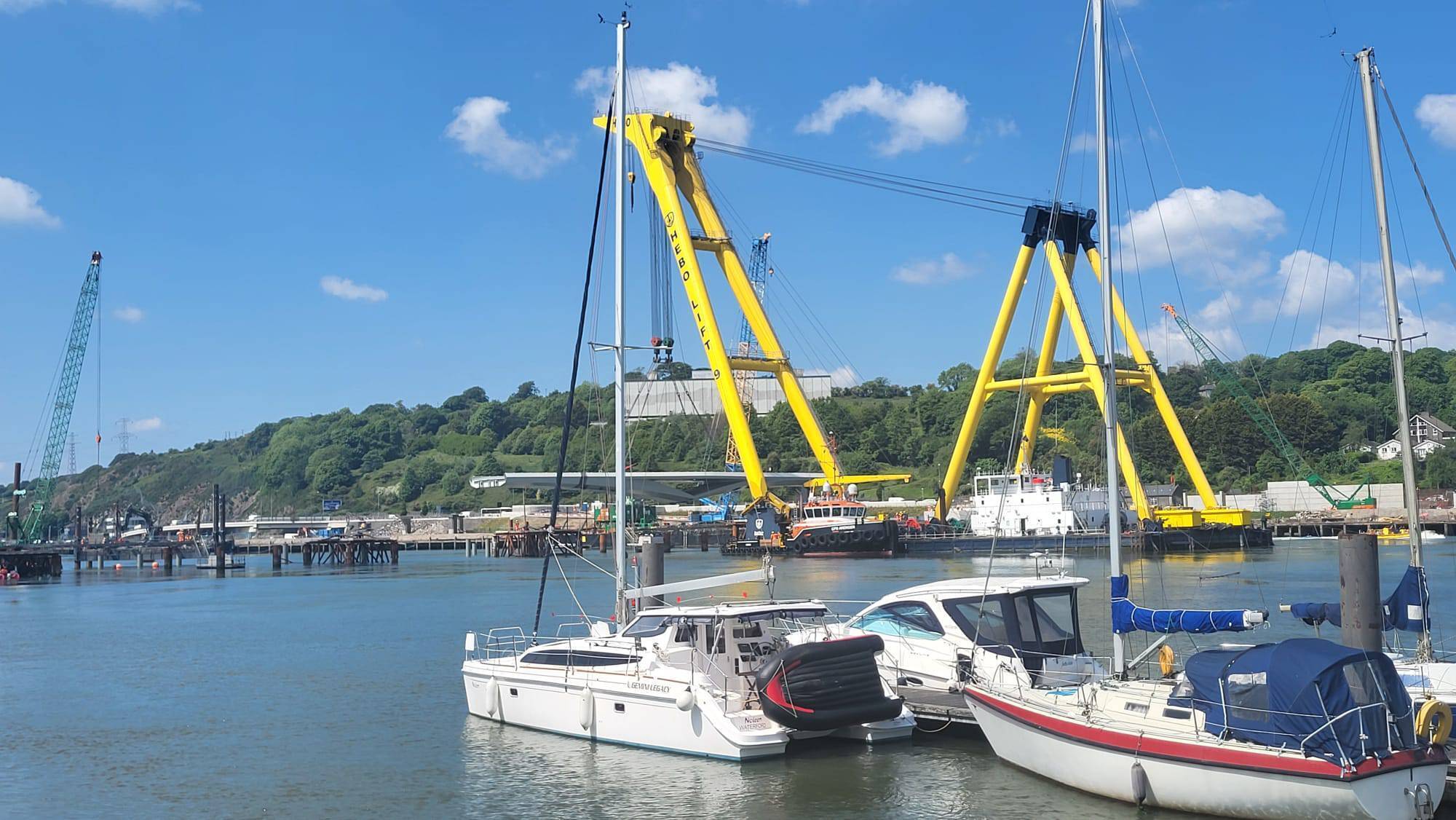 WATCH: Second of Waterford's new bridge sections being positioned ...