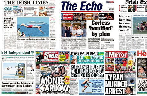 What the papers say: Tuesday's front pages - Homepage - Waterford News ...